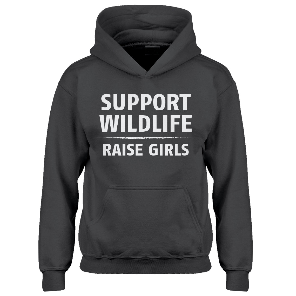 Youth Support Wildlife Raise Girls Kids Hoodie – Indica Plateau