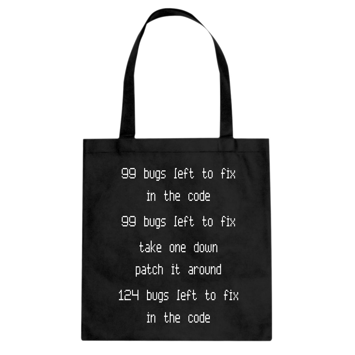 Tote 99 Bugs in the Code Canvas Tote Bag – Indica Plateau